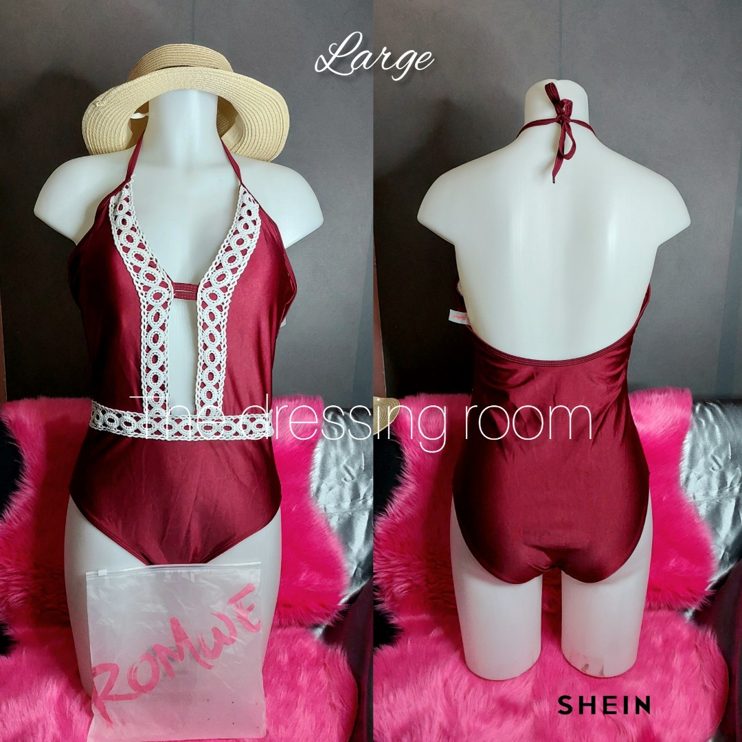 Maroon One Piece, Women's Fashion, Swimwear, Bikinis & Swimsuits on ...