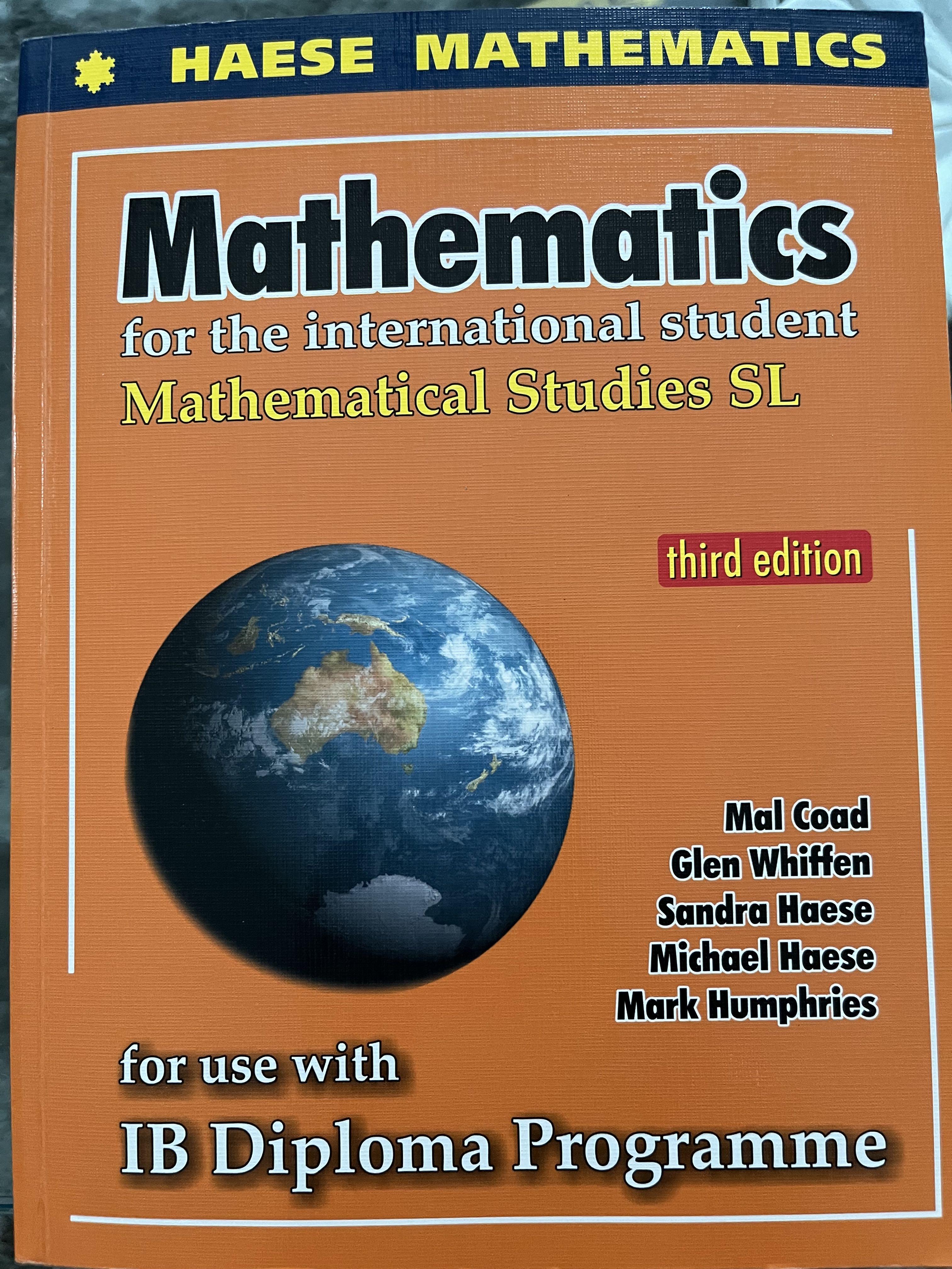 Math Analysis & Interpretation / SL textbook for IBDP, Hobbies & Toys ...