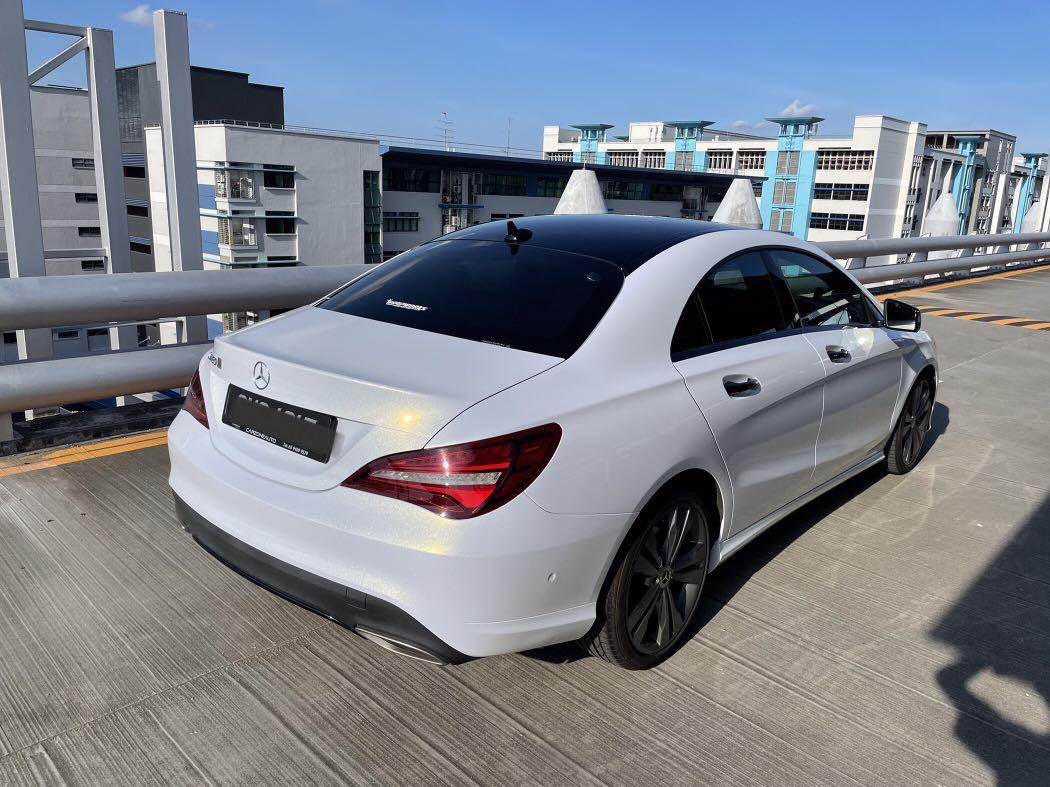 Mercedes C200 Full body sticker wrap / Car Full Wrap Pearl White ...