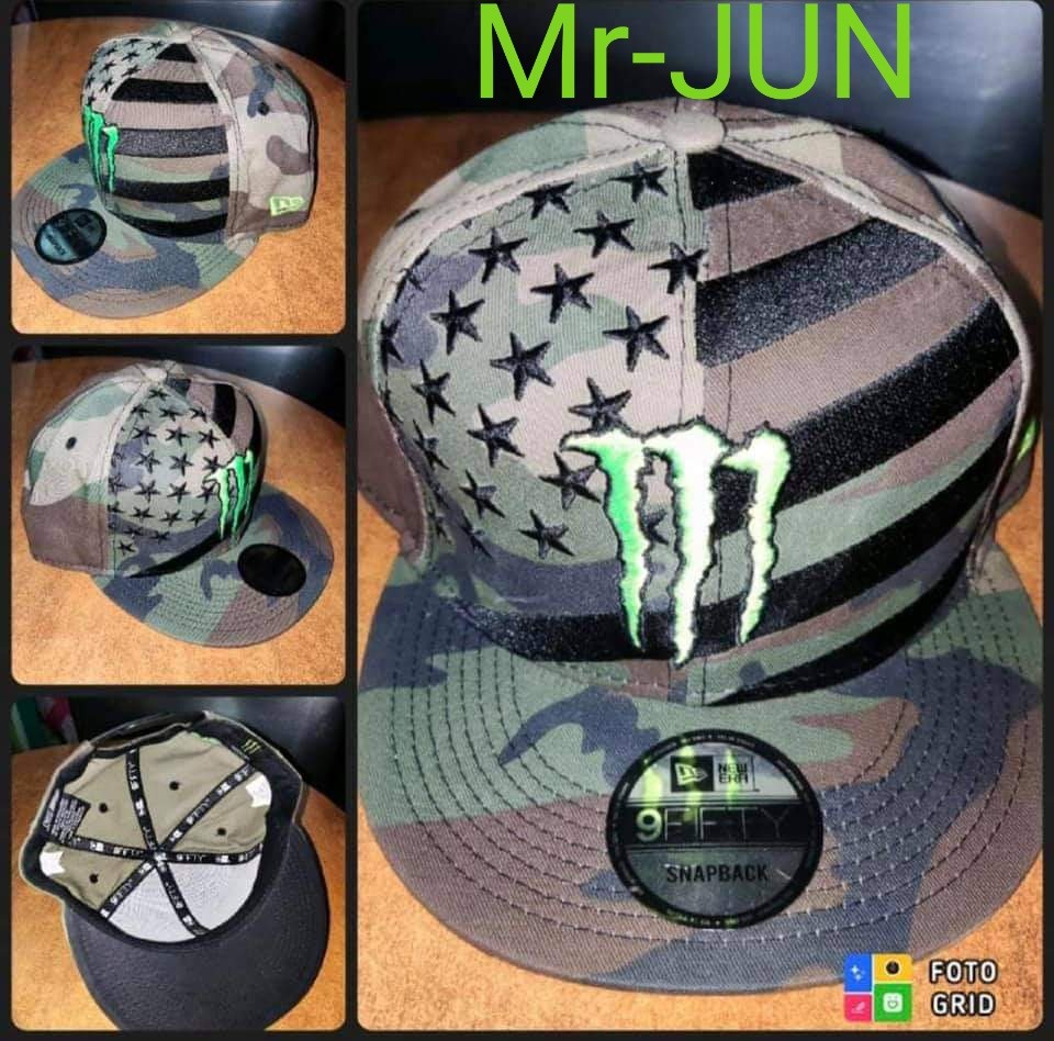 MONSTER ENERGY CAMO X NEW ERA, Men's Fashion, Activewear on Carousell