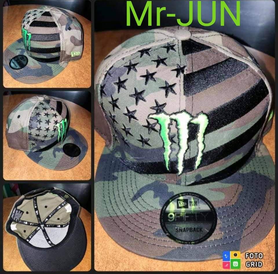 MONSTER ENERGY CAMO X NEW ERA, Men's Fashion, Activewear on Carousell