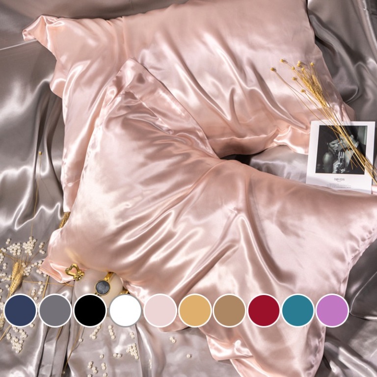 Mulbery Silk Envelope Pillowcase 2 piece For Hair & Facial Sleep Anti ...