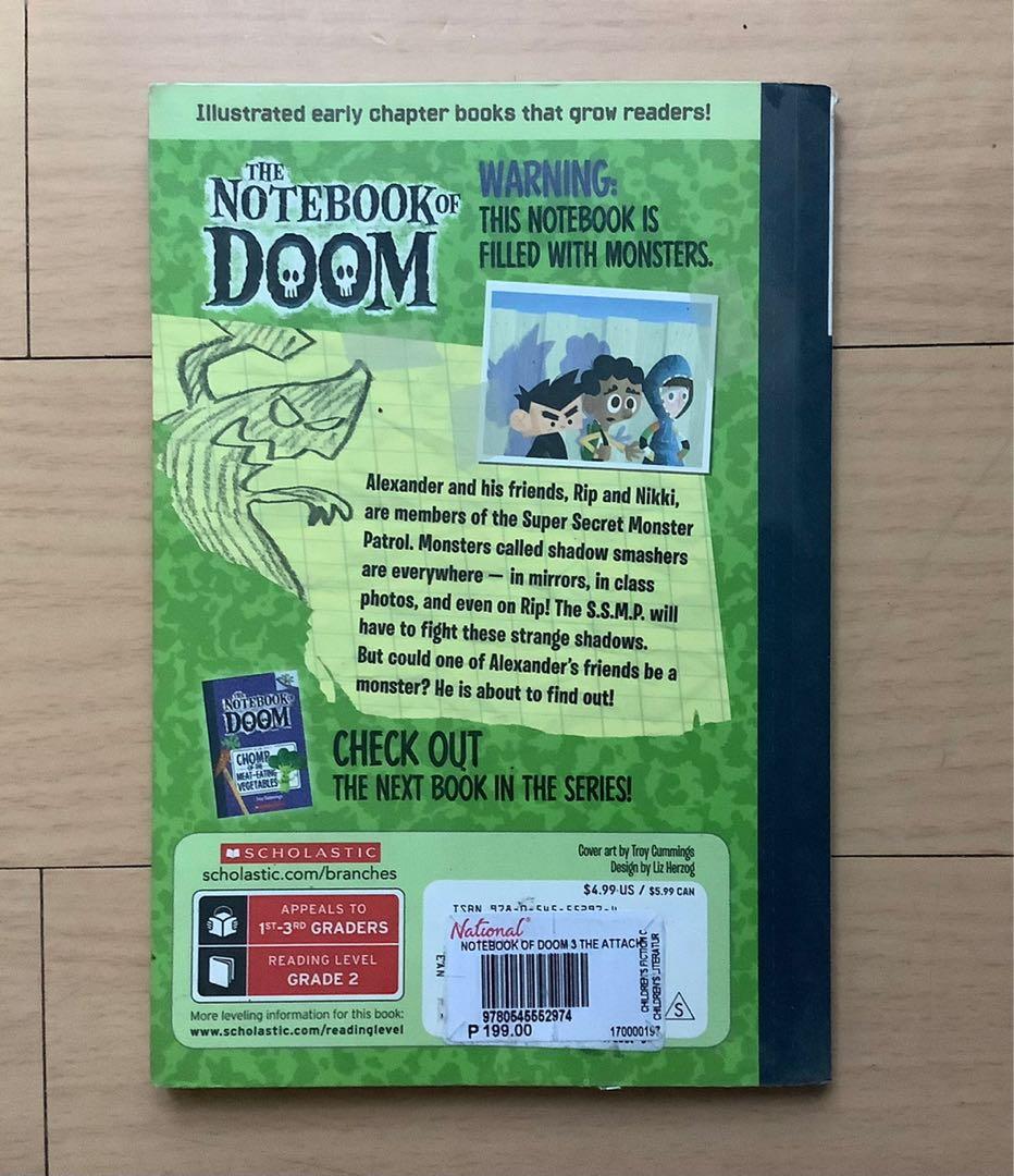 Notebook of Doom, No.3, Attack of the Shadow Smashers, Hobbies & Toys ...