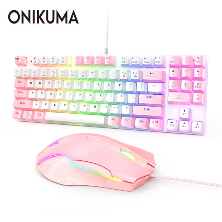 ONIKUMA Real RGB Mechanical Keyboard and Mouse, Computers & Tech, Parts ...