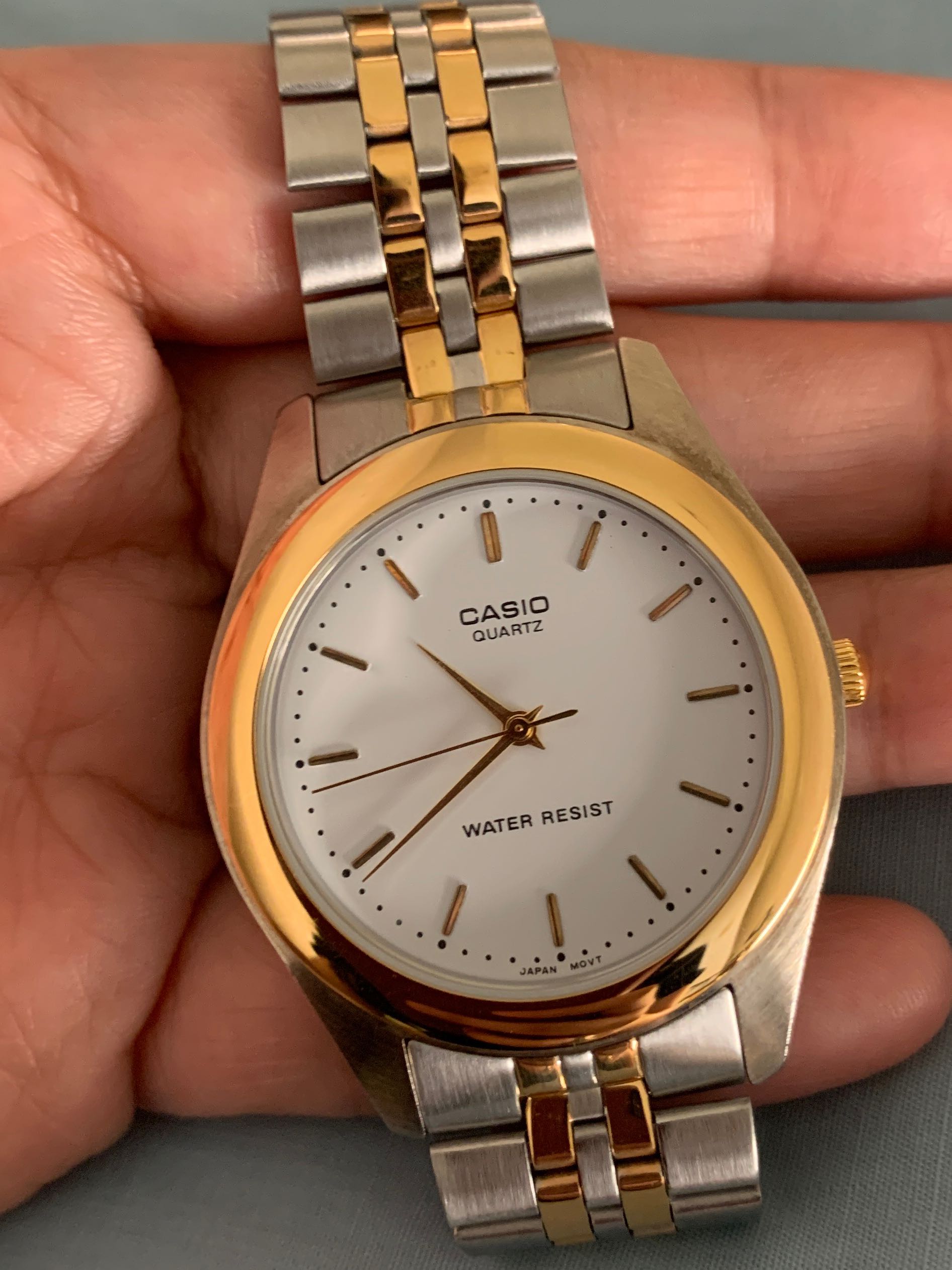 Original Casio Men's Two-Tone Stainless Steel Strap Watch, Men's ...