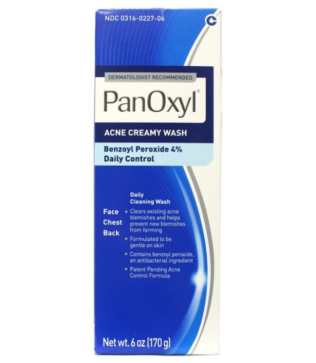 PanOxyl Acne Creamy Wash, 4% Benzoyl Peroxide 170g, Beauty & Personal ...