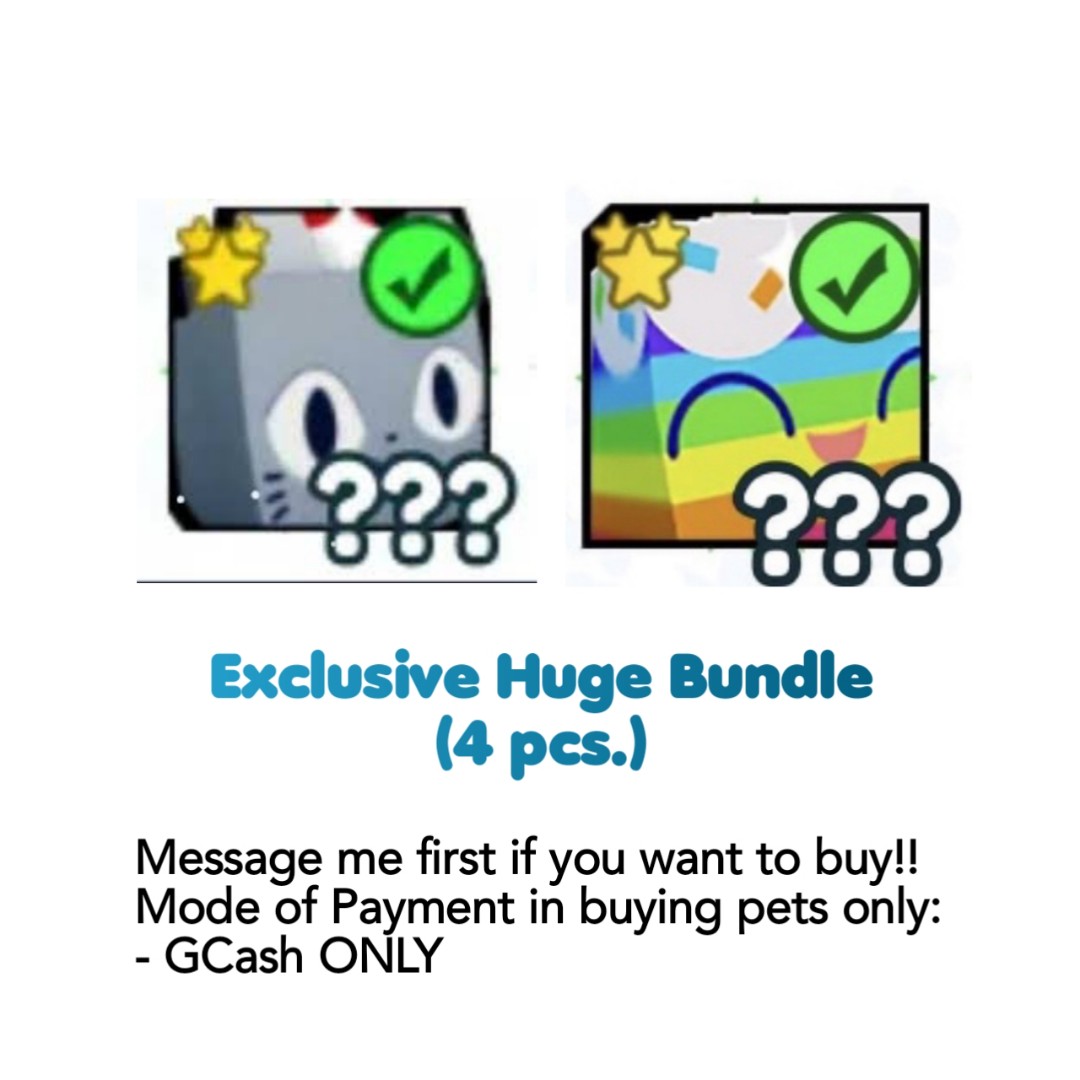 Pet Simulator X Exclusive Huge Bundle, Video Gaming, Video Games ...
