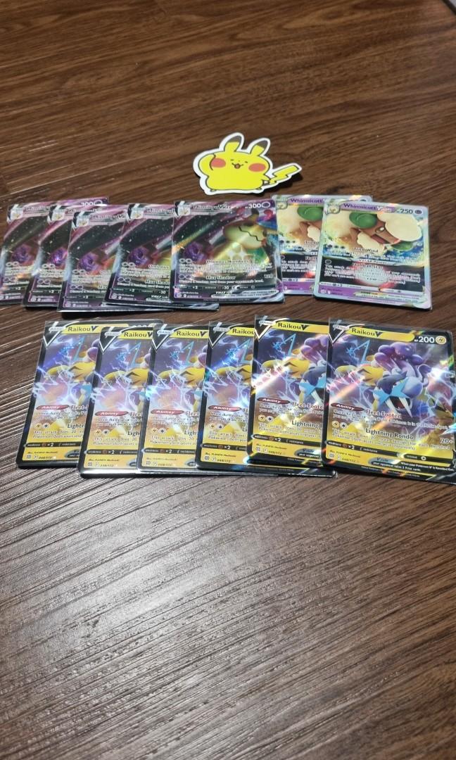 Pokemon Card Raikou V Mimikyu Vmax Whimsicott Vstar, Hobbies & Toys ...