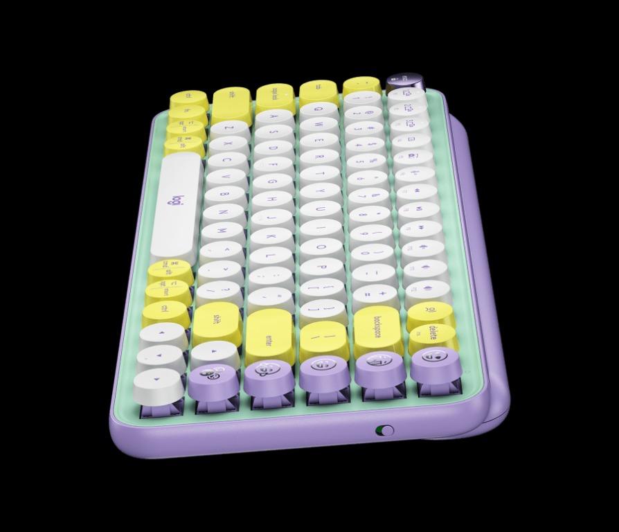 POP KEYS Wireless Mechanical Keyboard with Customizable Emoji Keys ...