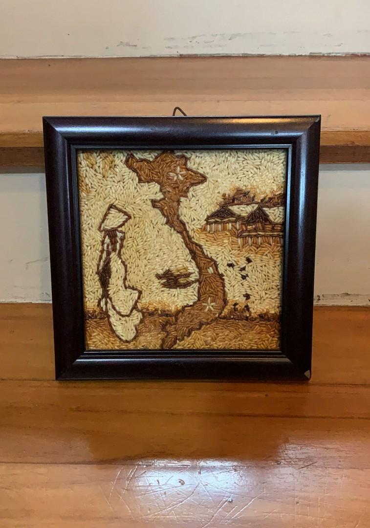 Artwork of Vietnam Photo Framed Rice Grains, Furniture & Home Living ...