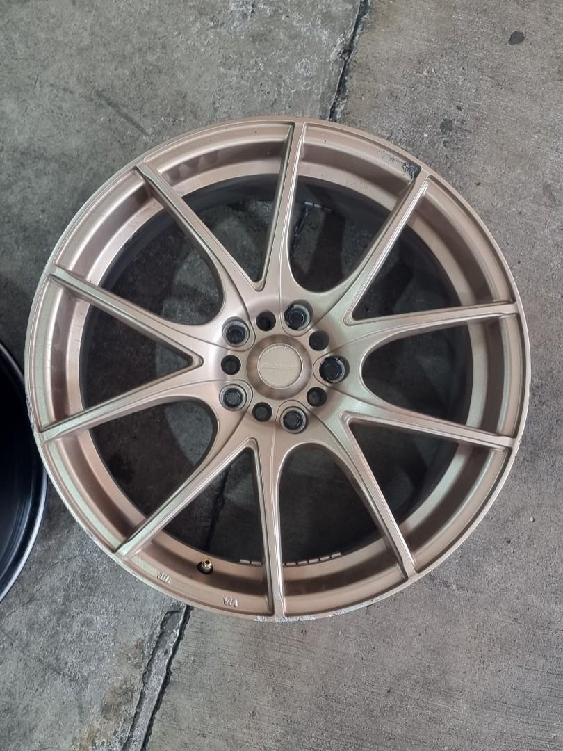 Rose Gold 18" Sports Rims, Car Accessories, Tyres & Rims on Carousell