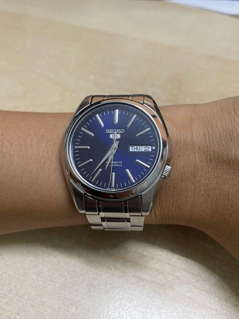 Seiko 5 Blue Dial - SNKL43K1 Automatic Watch, Men's Fashion, Watches ...