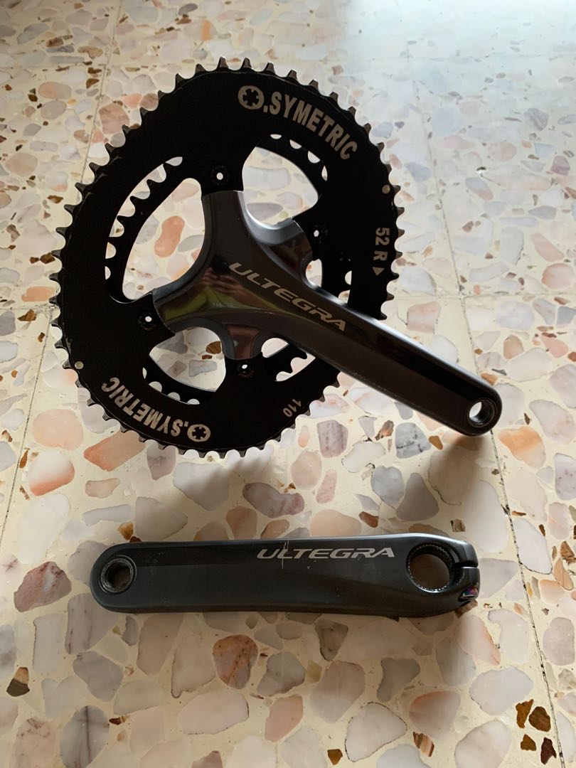 Shimano Ultegra 6800 Crankset with Osymetric Chainrings, Sports ...
