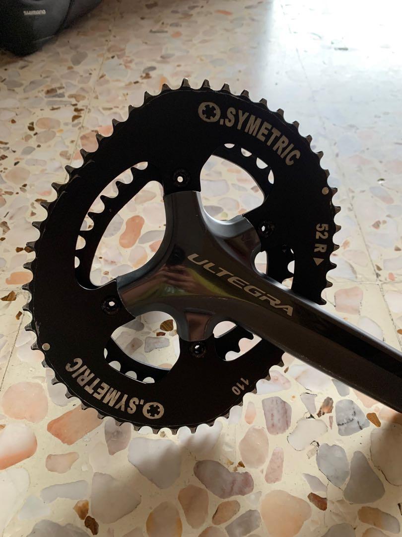 Shimano Ultegra 6800 Crankset with Osymetric Chainrings, Sports ...