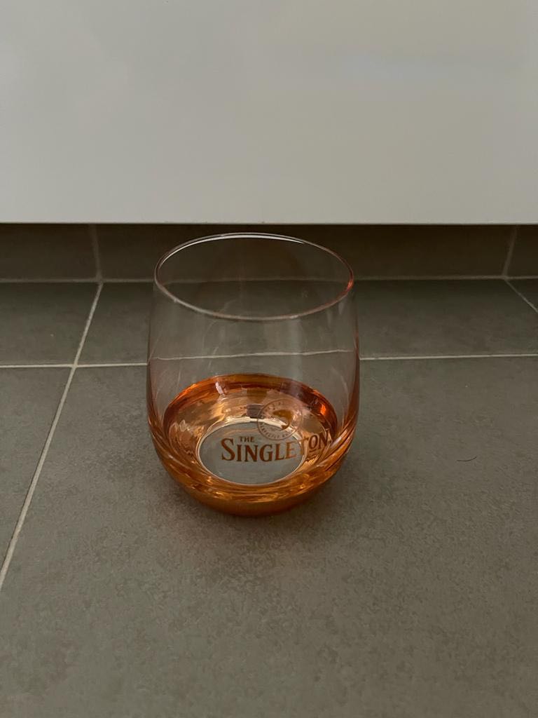 Singleton Whisky Glass in rose gold color, Furniture & Home Living ...