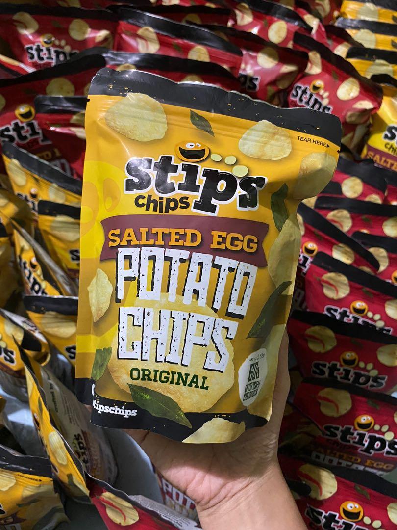 Stips Chips Salted Egg Potato Chips BUNDLE, Food & Drinks, Local Eats ...