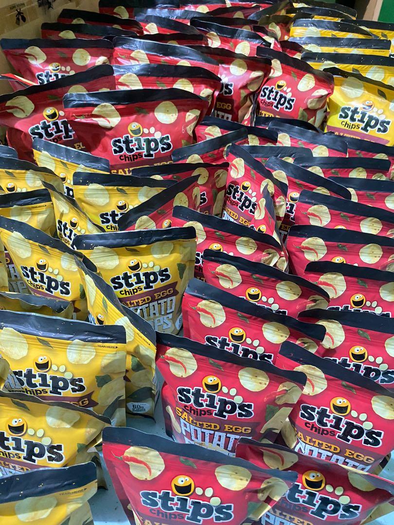 Stips Chips Salted Egg Potato Chips BUNDLE, Food & Drinks, Local Eats ...