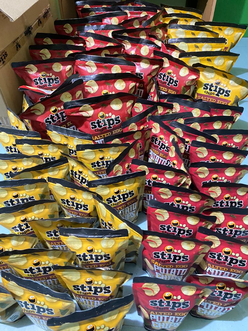 Stips Chips Salted Egg Potato Chips BUNDLE, Food & Drinks, Local Eats ...