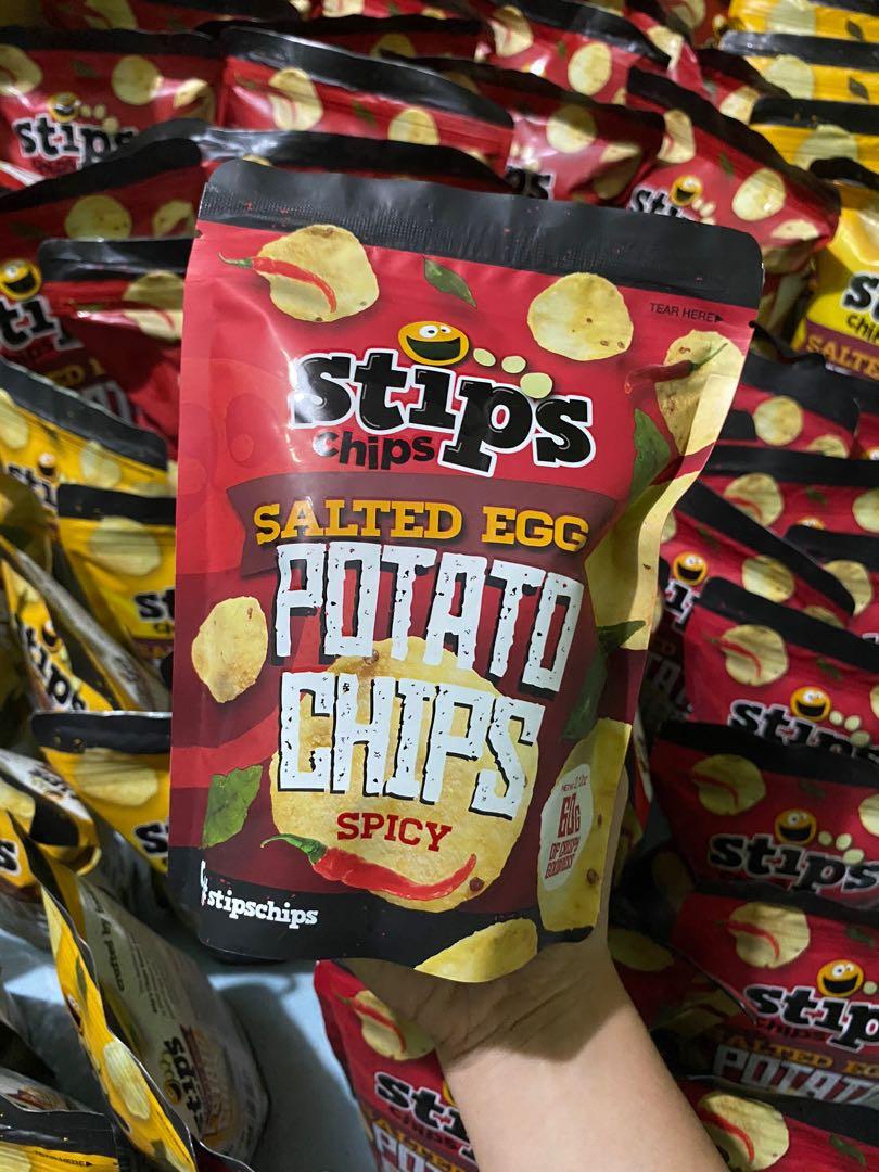 Stips Chips Salted Egg Potato Chips BUNDLE, Food & Drinks, Local Eats ...