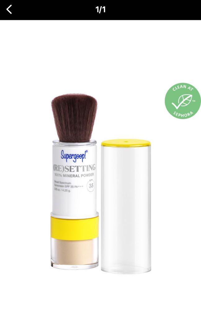 Supergoop translucent setting powder with SPF, Beauty & Personal Care ...