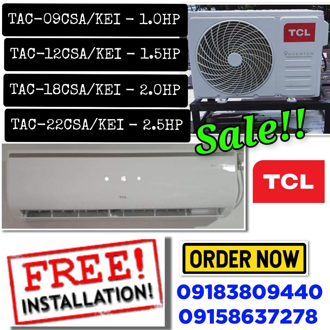 TCL Titan Gold Inverter Split Type Aircon, TV & Home Appliances, Air ...