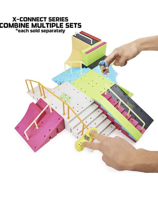 TECH DECK, Neon Mega Park X-Connect Creator, Glow-in-The-Dark ...