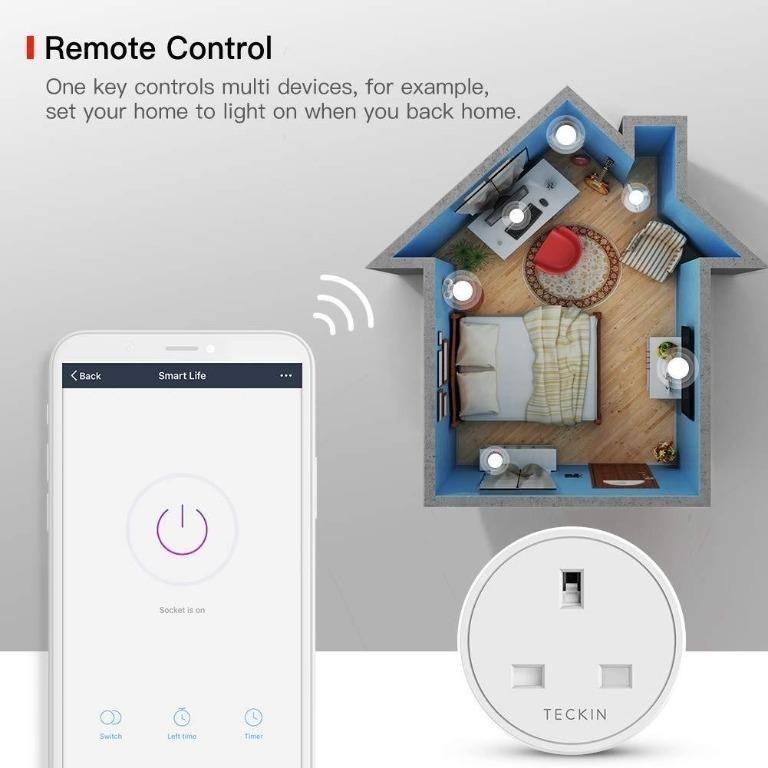 TECKIN Smart Plug SP27 - 2 PACK, TV & Home Appliances, Electrical ...