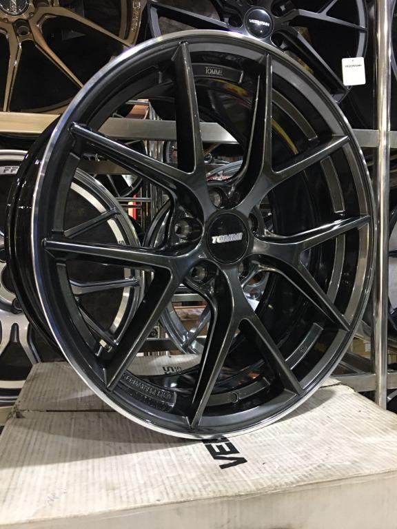 Tommi Tmf017 Flow Forming 19 Staggered Setup Rims Hyper Dark Car