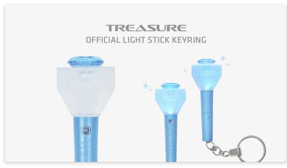 Treasure Lightstick Keyring, Hobbies & Toys, Memorabilia & Collectibles ...