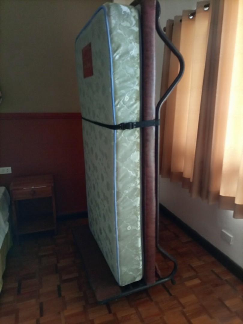 Upright Bed with Mattress 36x75x8.5, Furniture & Home Living, Furniture ...