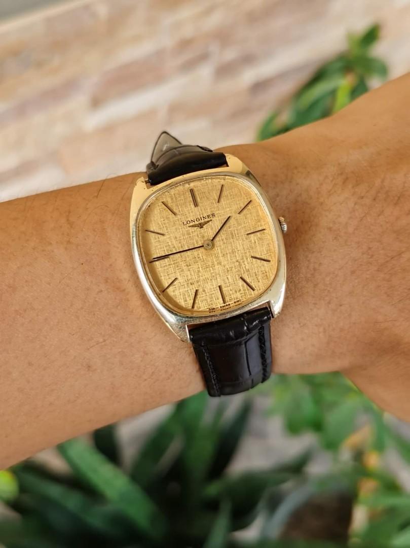 Vintage Longines Linen Dial Manual Winding, Men's Fashion, Watches ...