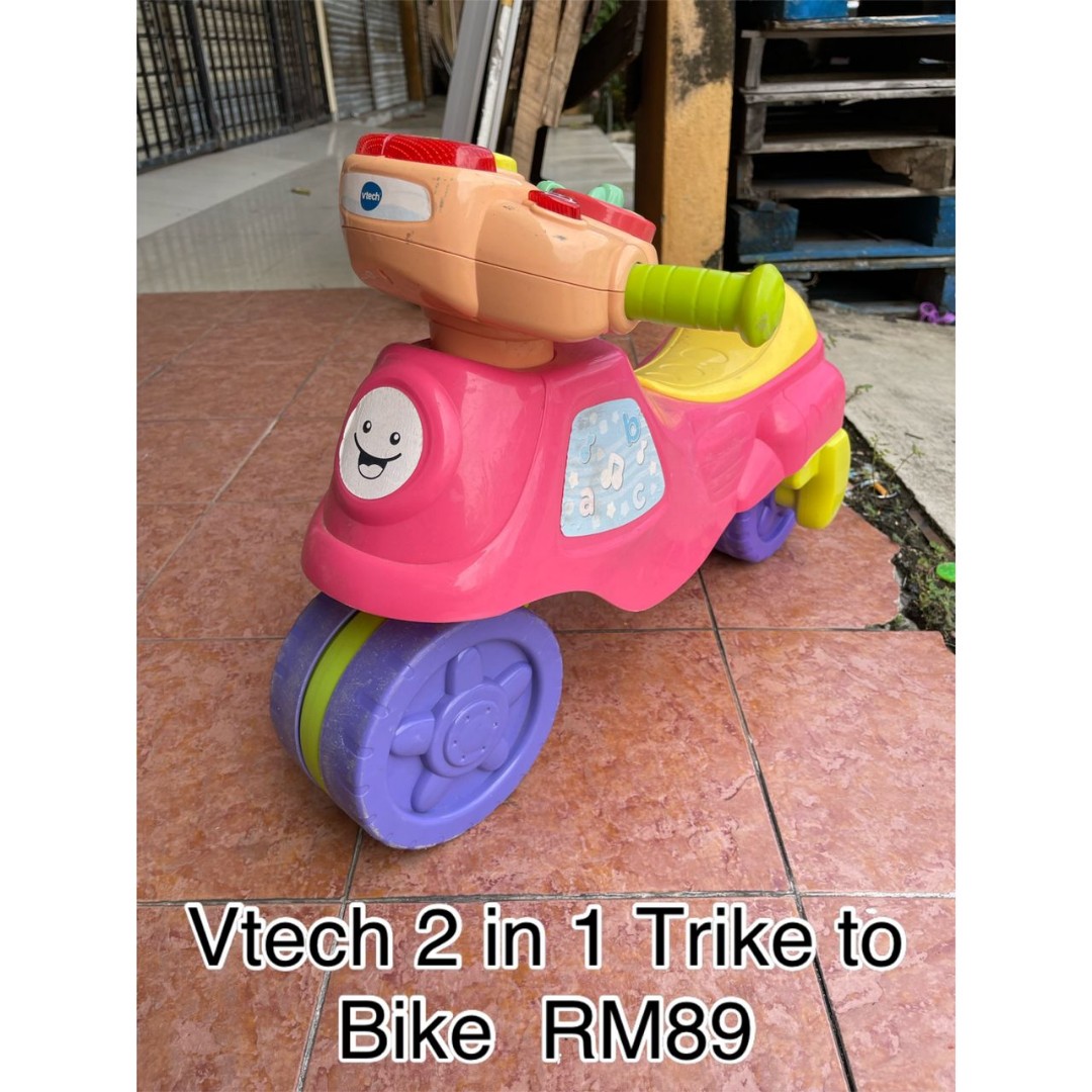 Vtech 2 in 1 trike to bike, Hobbies & Toys, Toys & Games on Carousell