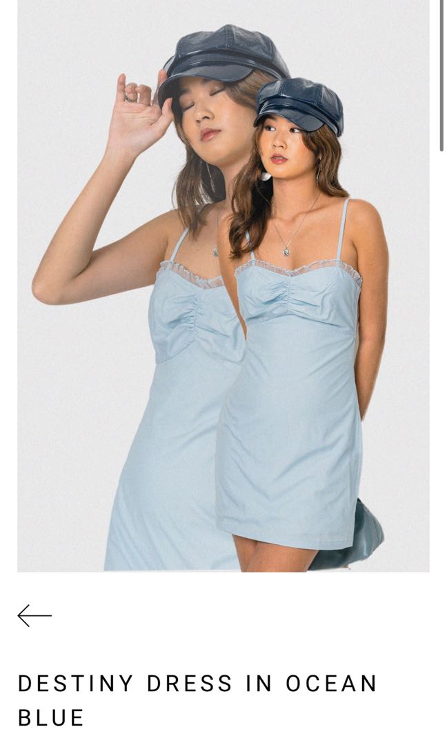 yhf destiny dress in ocean blue, Women's Fashion, Dresses & Sets ...