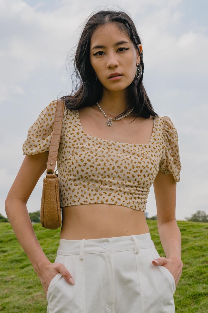 yhf flower power top, Women's Fashion, Tops, Blouses on Carousell