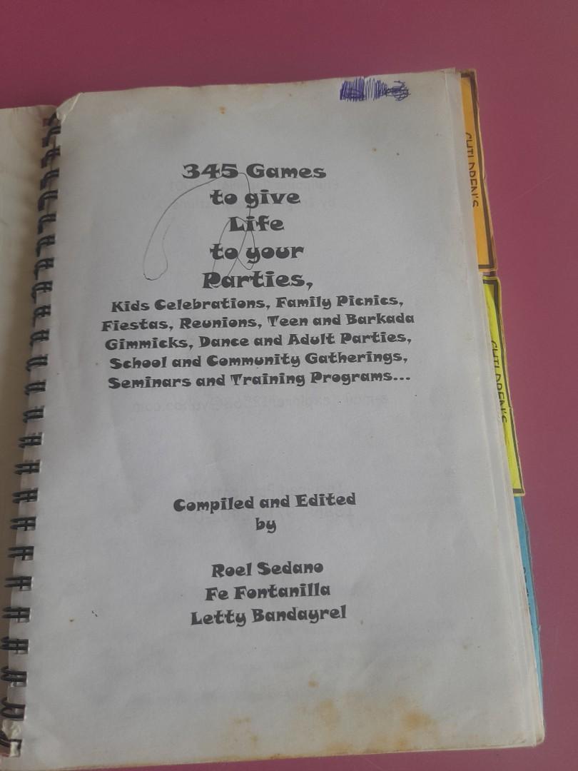 345 Games to give life to your parties book 345 games book, Hobbies ...