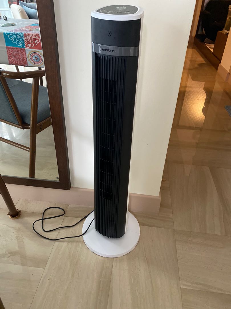3 month old Mistal tower remote fan, TV & Home Appliances, Air ...