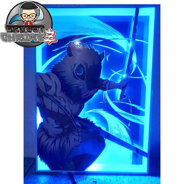 3D LED Sintra Board Mural Wall Frame | Demon Slayer, Furniture & Home ...