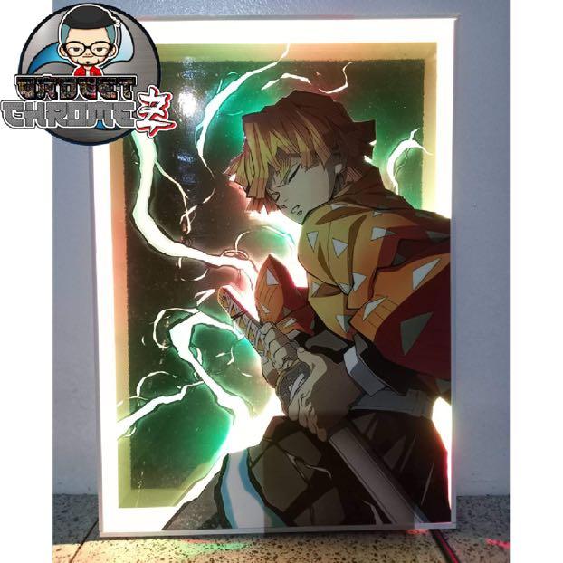 3D LED Sintra Board Mural Wall Frame | Demon Slayer, Furniture & Home ...