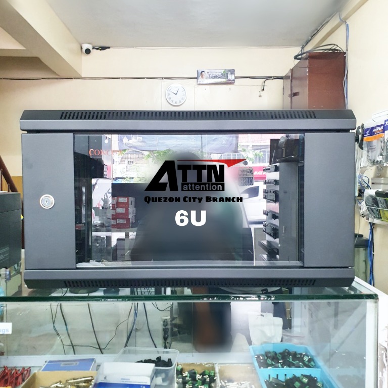 6U DATA CABINET 600*450 (1FT) WALL MOUNTABLE, Furniture & Home Living ...