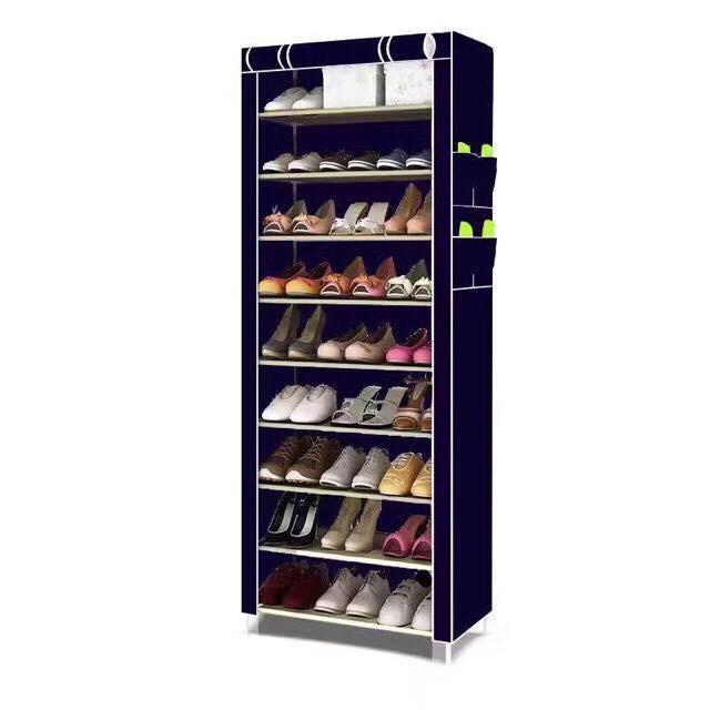 9-Layers Storage Shoe Rack Cabinet, Furniture & Home Living, Home ...