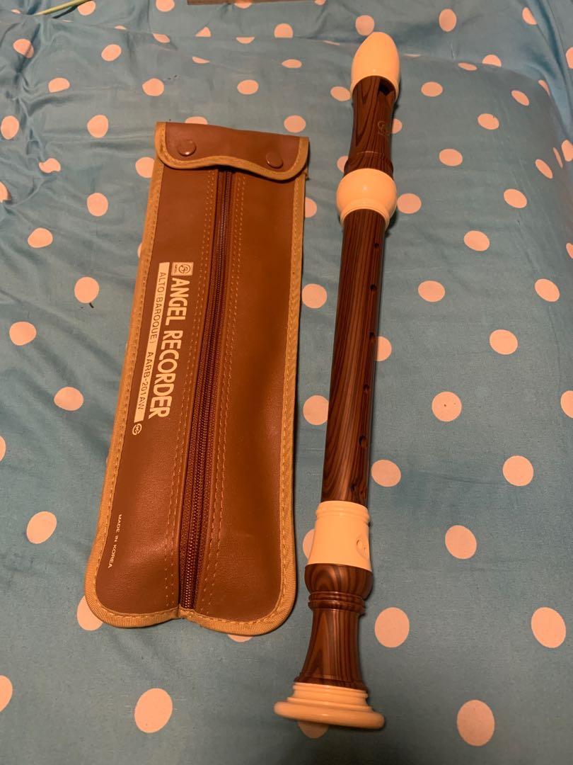 Angel Alto recorder 木紋 中音 直笛 牧童笛, 興趣及遊戲, 音樂樂器 & 配件, 樂器 - Carousell