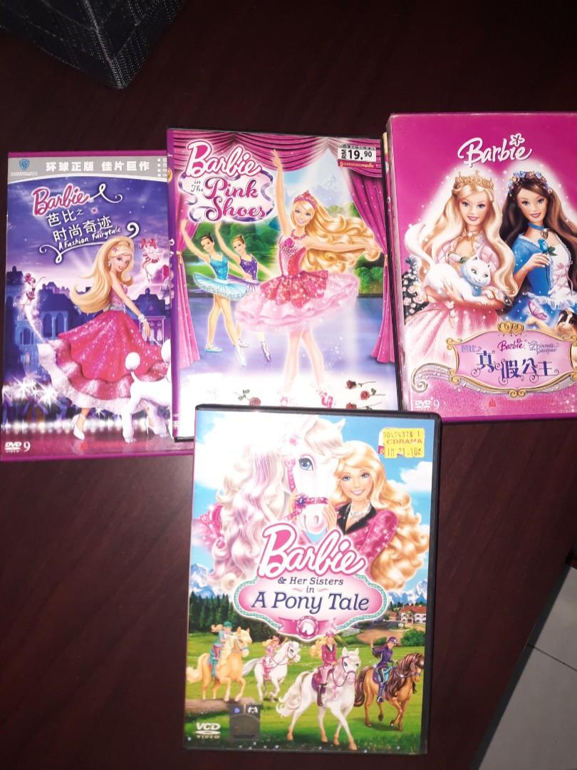 Assorted Barbie Cds for children tinkerbell mulan minions sofia the ...