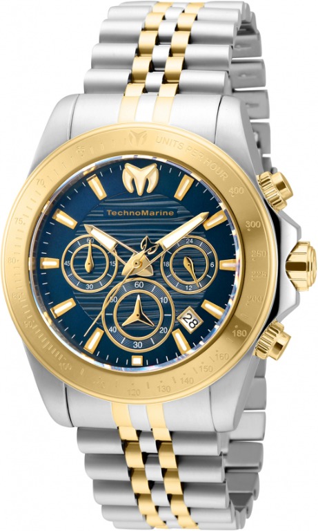AUTHENTIC TechnoMarine Manta Ray Men's Watch - 42mm, Steel, Gold (TM ...