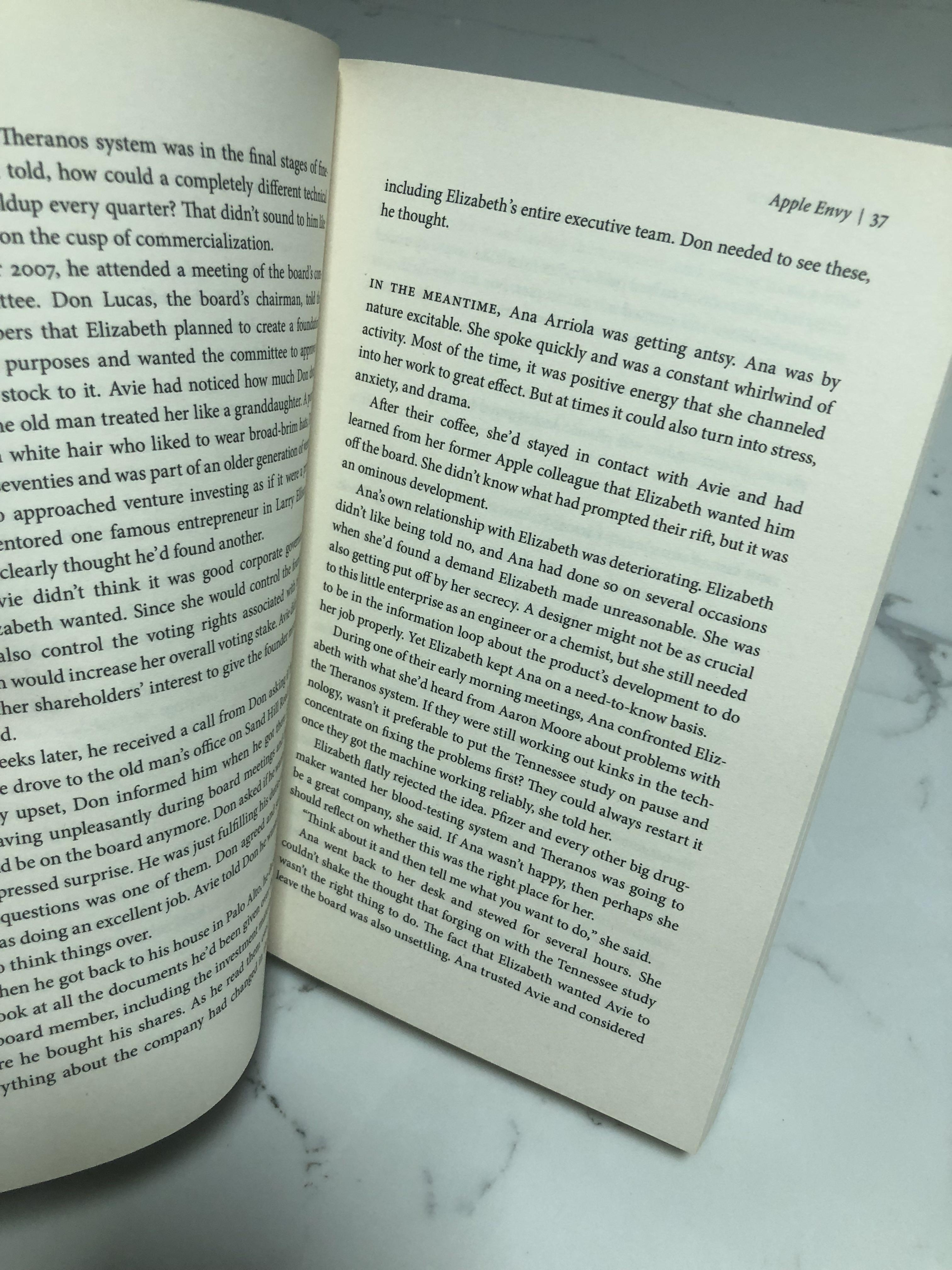 Bad Blood: Secrets and Lies in a Silicon Valley Startup by John ...