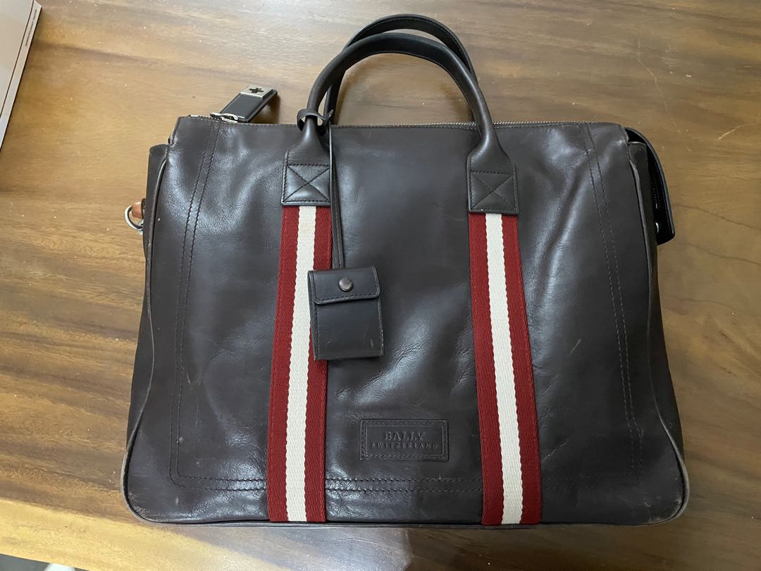 Bally briefcase work bag, Men's Fashion, Bags, Briefcases on Carousell