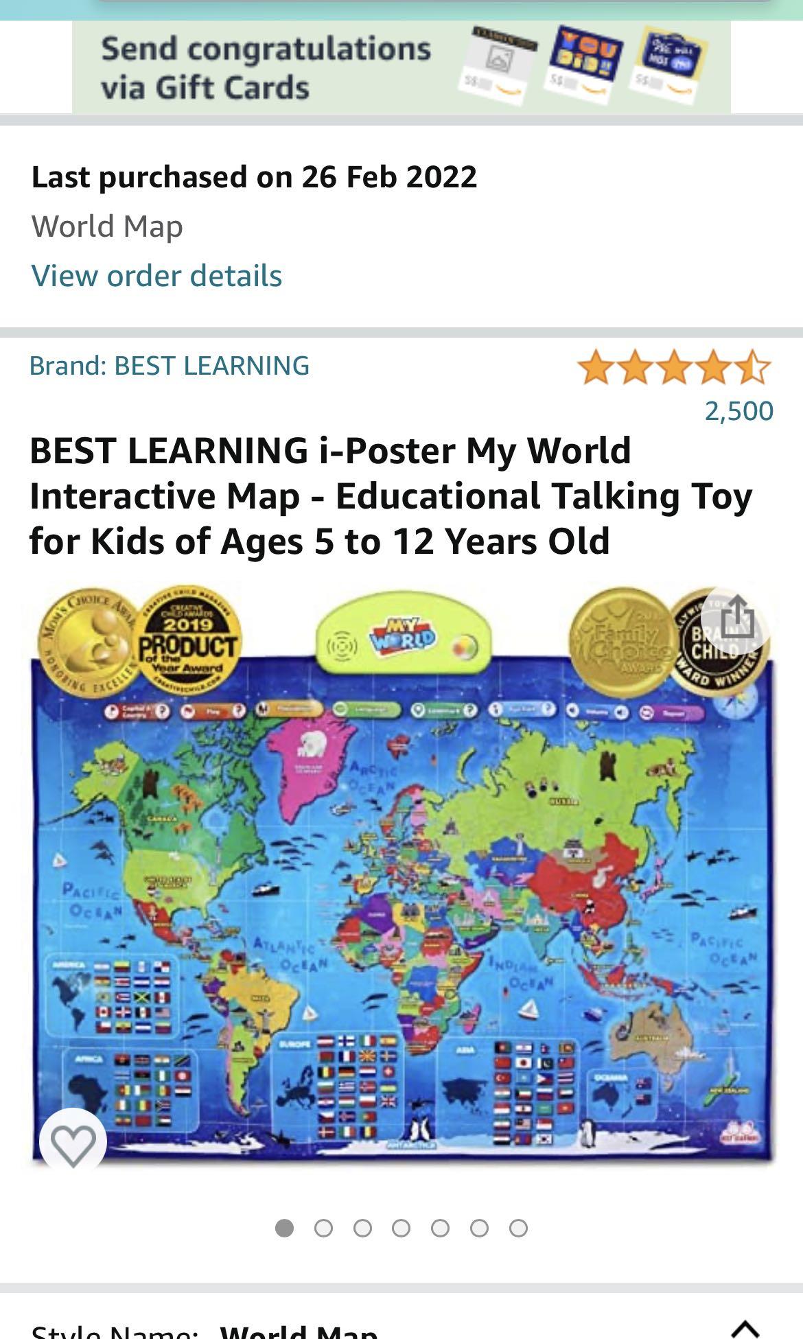 I Poster Interactive Map BEST LEARNING I-Poster My USA Interactive Map ...