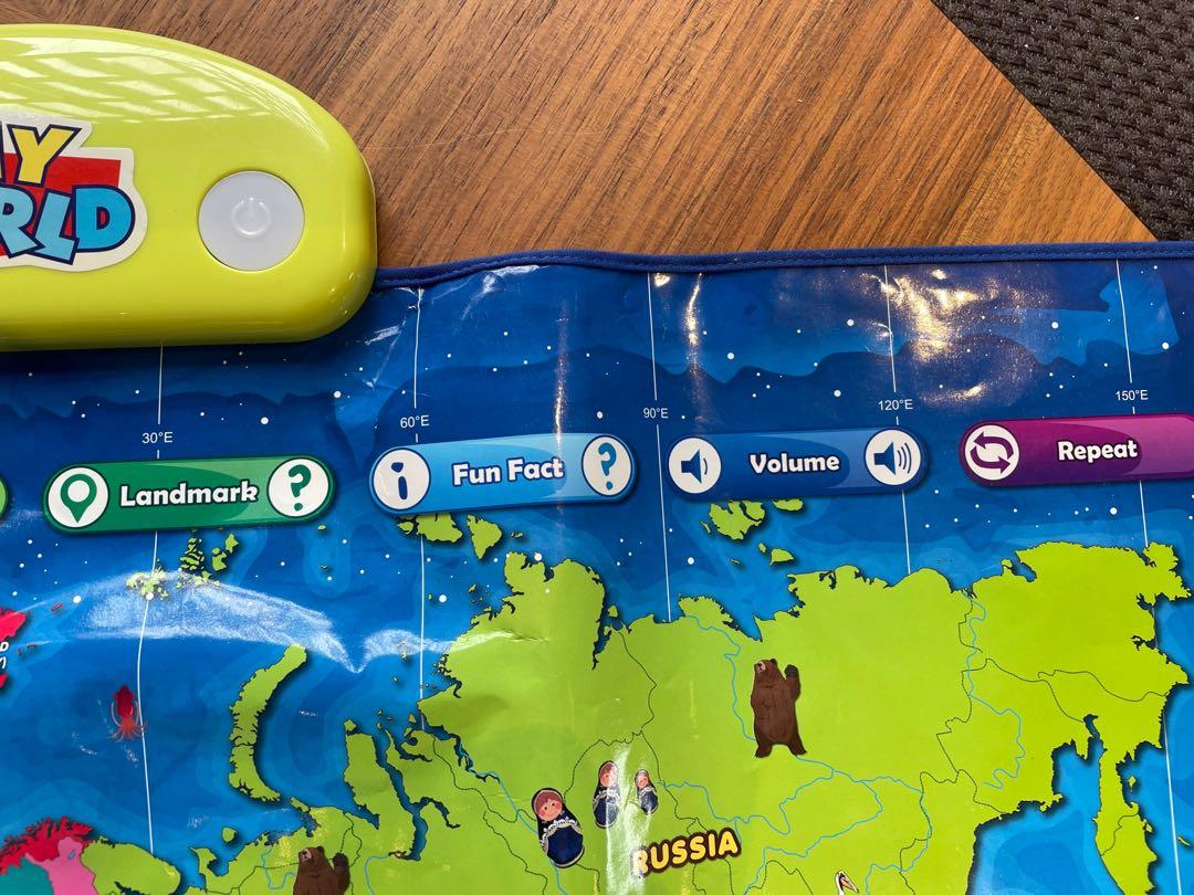 BEST LEARNING i-Poster My World Interactive Map - Educational Talking ...