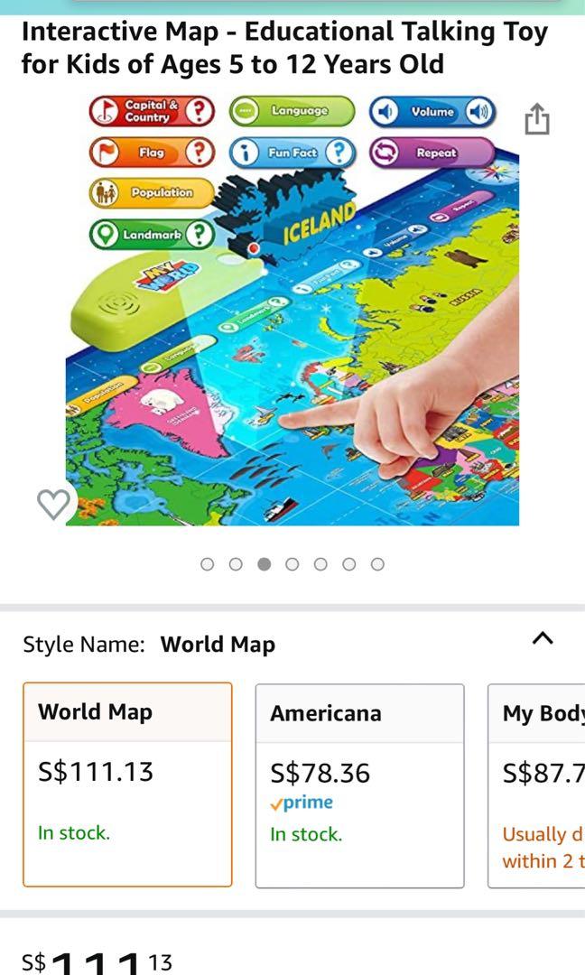 I Poster Interactive Map BEST LEARNING I-Poster My USA Interactive Map ...
