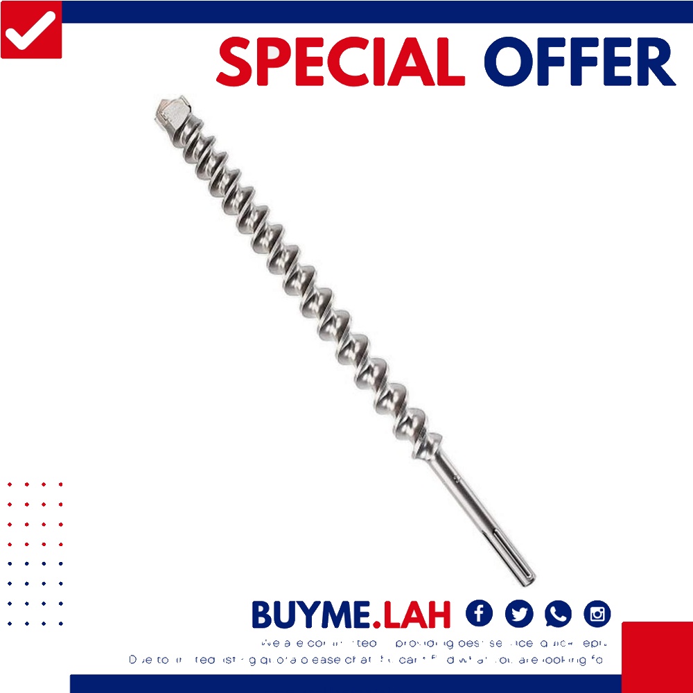 BOSCH HC5030 3/4 In. x 13 In. SDS-max Speed-X Rotary Hammer Bit, Gray ...