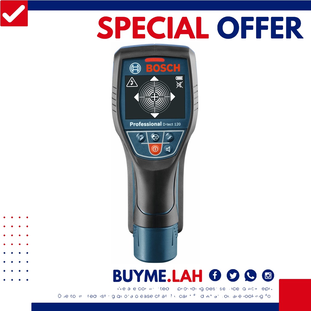 BOSCH Wall and Floor Detection Scanner D-TECT 120, Furniture & Home ...